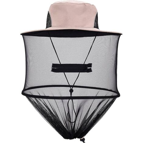 Sombrero de red para la cabeza con mosquitos e insectos, gorra de pesca ...