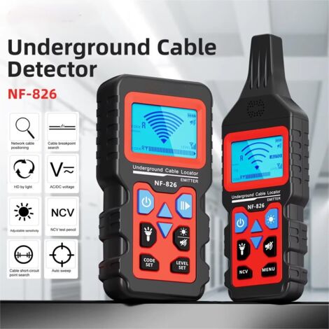 Detector de cables subterráneos NF-826, 12-400 V CA/CC (NVC ...