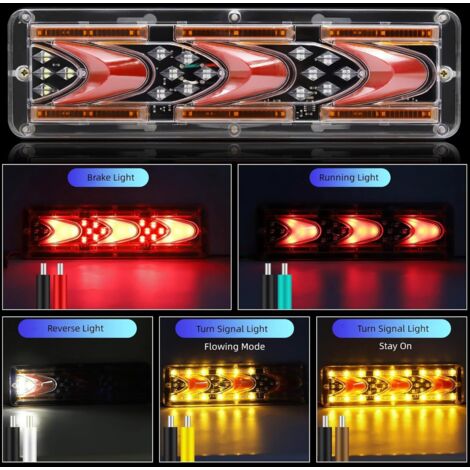 Luz trasera LED para remolque, luces LED multifuncionales para remolque ...