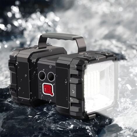 Linterna recargable, linterna LED, capacidad de 10 000 lm, 1200 lm, 20 ...