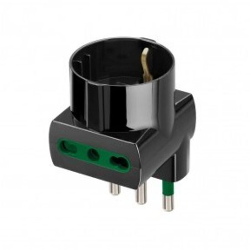 Ri.00312 Adaptador múltiple S17+2P17/11+P30 Negro