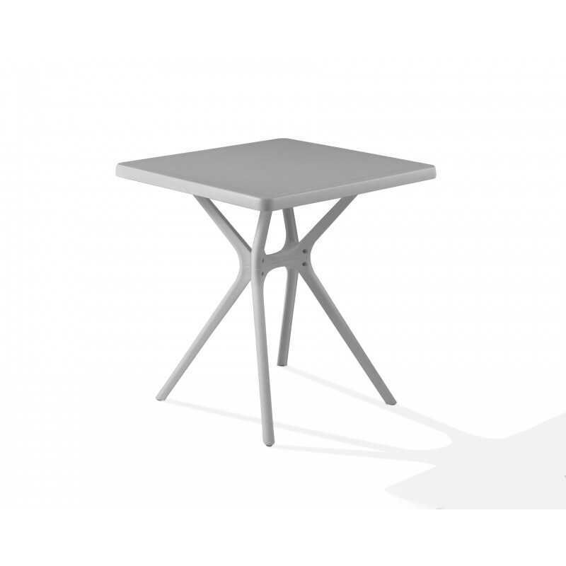 Mesa de diseño Hugo de Flow en gris claro