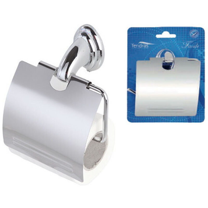 Porta rollos fácil en acero cromado – Fijación con tornillos – Diseño ...