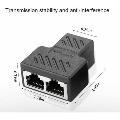 [NIEMALS VERWENDET] RJ45 CAT6 LAN 1 auf 2 Ethernet-Port-Splitter ...