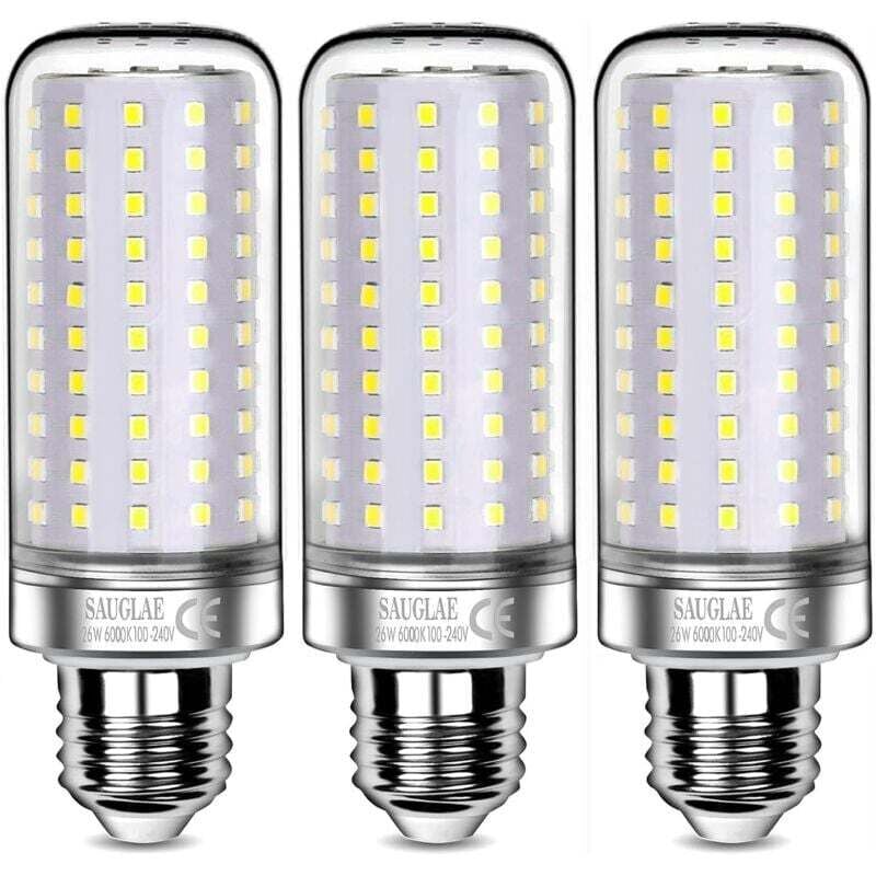 Lampadine LED da 26 W, equivalenti a lampadine a incandescenza da 200 W, 3000 lm, luce bianca ...