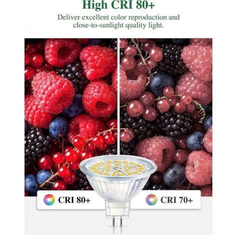 Lampadina LED GU5.3, MR16 LED 12V 5W equivalente a lampada alogena da ...