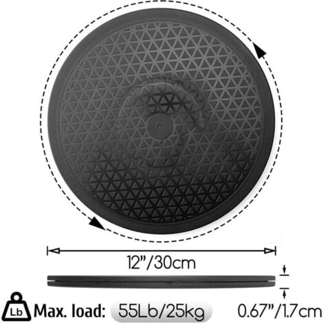 Plataforma giratoria resistente de 30,5 cm con rodamientos de bolas de ...