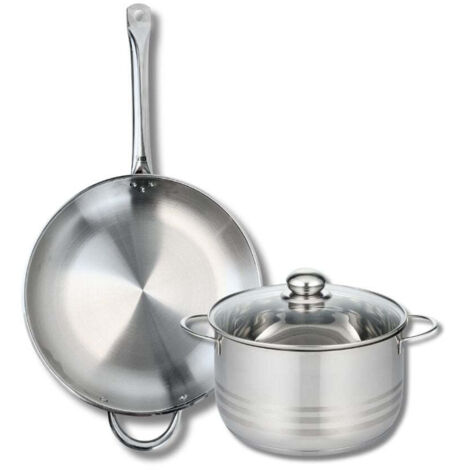 Batterie de cuisine Elo Profi Brillant avec poêle 32 cm et faitout 24 ...