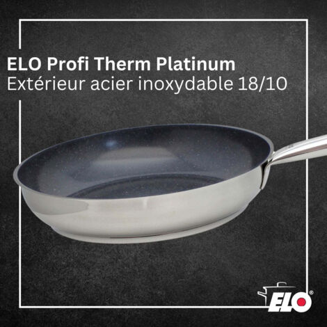Lot de 2 poêles Elo Profi Therm Platinum 24 32 cm et faitout 14 cm ...