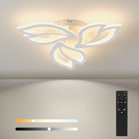 BAYHT Dimmable Ceiling Light with Remote Control, 24W LED Ceiling ...