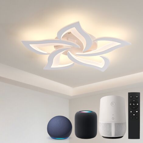 BAYHT Plafonnier avec télécommande, lampe de salon compatible avec ...