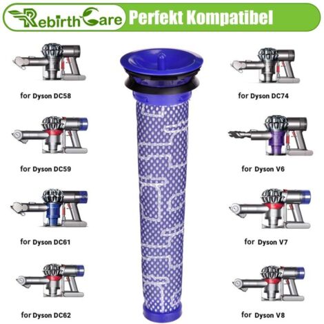 Filter für Dyson V6 V7 V8 DC58 DC59 DC61 DC62 SV09 Ersatz ...