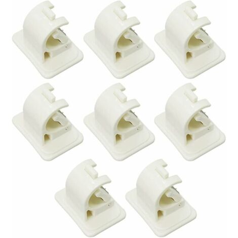 Confezione da 8 ganci autoadesivi per aste per tende, aste per tende da ...