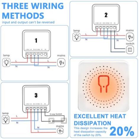 Interruptores de luz inteligentes, paquete de 4 interruptores WiFi ...