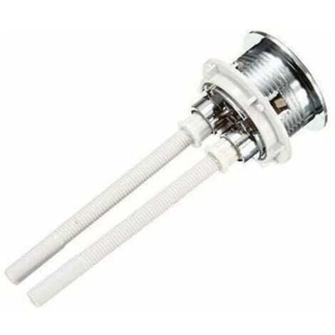 Botón pulsador doble de 38 mm para descarga de inodoro, cromado, alta ...
