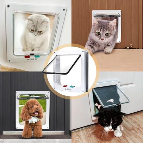 Puerta para gatos de acrílico, puerta para perros de interior, puerta ...