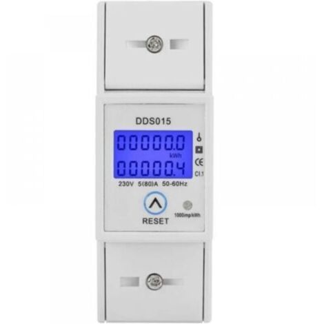 Medidor de energía monofásico de 5-80 A, 230 V, 50 Hz con ...