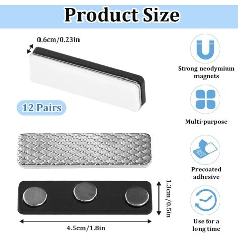 12 imanes para mosquiteras, clips magnéticos para mosquiteras, clips de ...