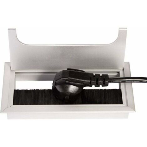 Pasacables rectangular para escritorio, 80 x 280 mm, para mesa de ...