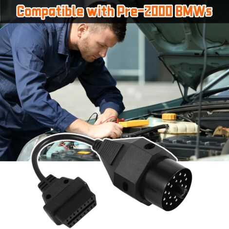 Cable adaptador OBD, conector OBD2 redondo macho de 20 pines a hembra ...