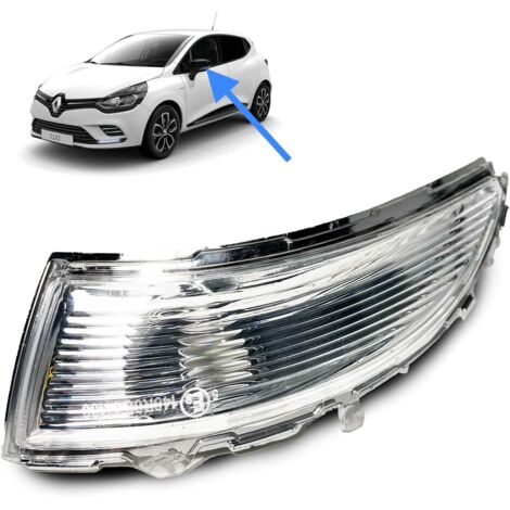 Clignotant lampe de rétroviseur gauche pour Clio 4 Captur et Zoe