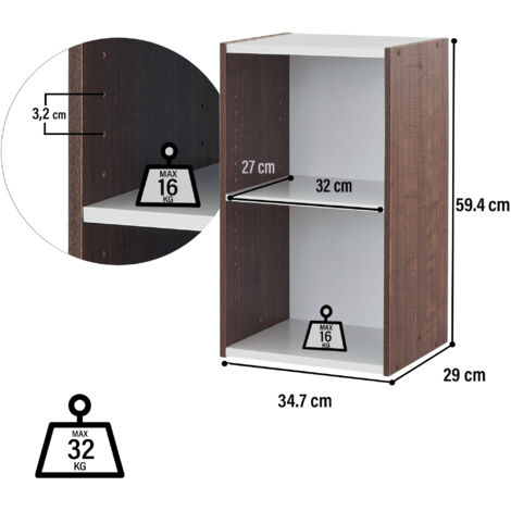 Iris Ohyama, Meuble de rangement, Bibliothèque/ 2 Etagères modulables ...