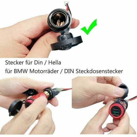 USB-Zigarettenanzünder-Adapter für BMW-Motorrad. Doppelte USB-Buchse 12 ...