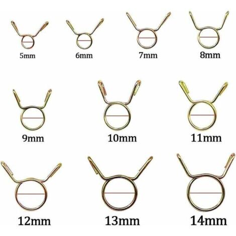 100 Stück Federclip-Schlauchschellen ...
