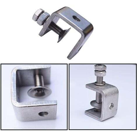 C-Klemmen, 4 Stück, robuste Edelstahlklemmen, robuste C-Klemmen ...