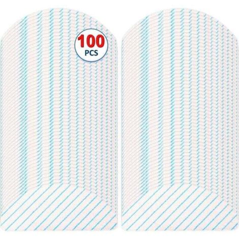 (100 Stück) N10 Einweg-Wischmopp-Pads für ECOVACS, XU, DEEBOT OZMO N10 ...