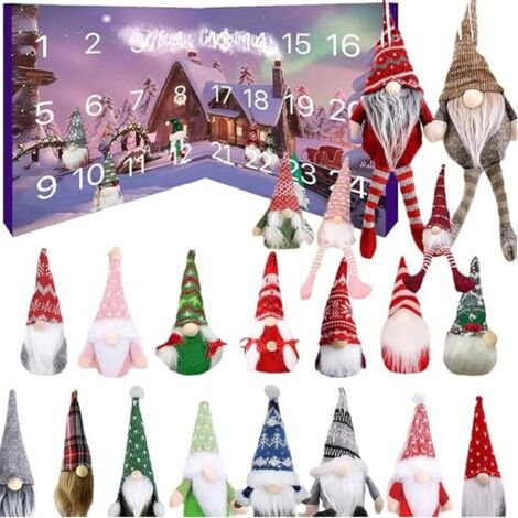 Calendario dell'Avvento di Natale 2025 con Babbo Natale, 24 elfi di ...