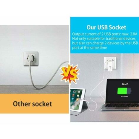Presa di corrente USB da incasso con porta USB (max. System 55 ...