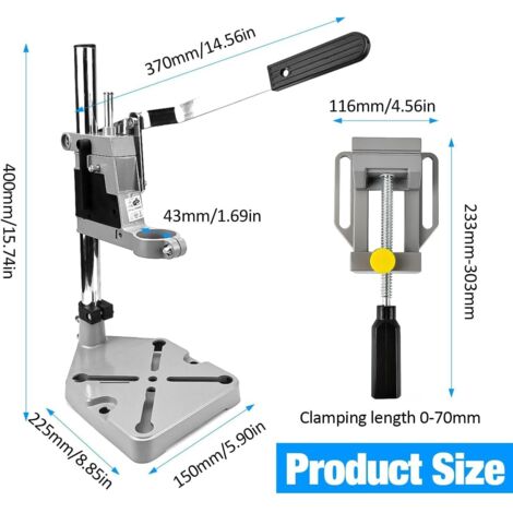 Colonne de Support de Perceuse Réglable con Mâchoires Plates - Diamètre ...