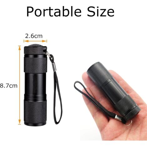 Linterna UV, linterna LED UV, linterna LED UV de 395 nm, linterna de ...
