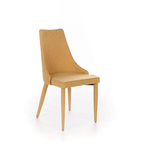 Isabel, Set di 2 sedie in tessuto Giallo (46cm X 46cm H. 91cm) Duzzle