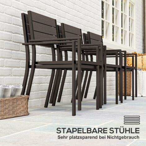 Stilvolle Esstisch Dunkelbraun Mit Stuehlen Fotosnie2862