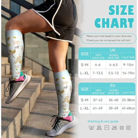 Chaussettes de Compression Bas de Contention pour Hommes et Femmes (6 ...