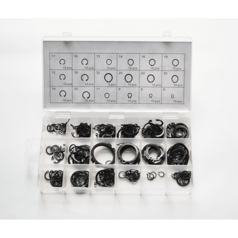 ANELLI 300 PZ TENUTA ESTERNA GIUNTI MOLLE FERMI ANELLO SICUREZZA SEEGER ...