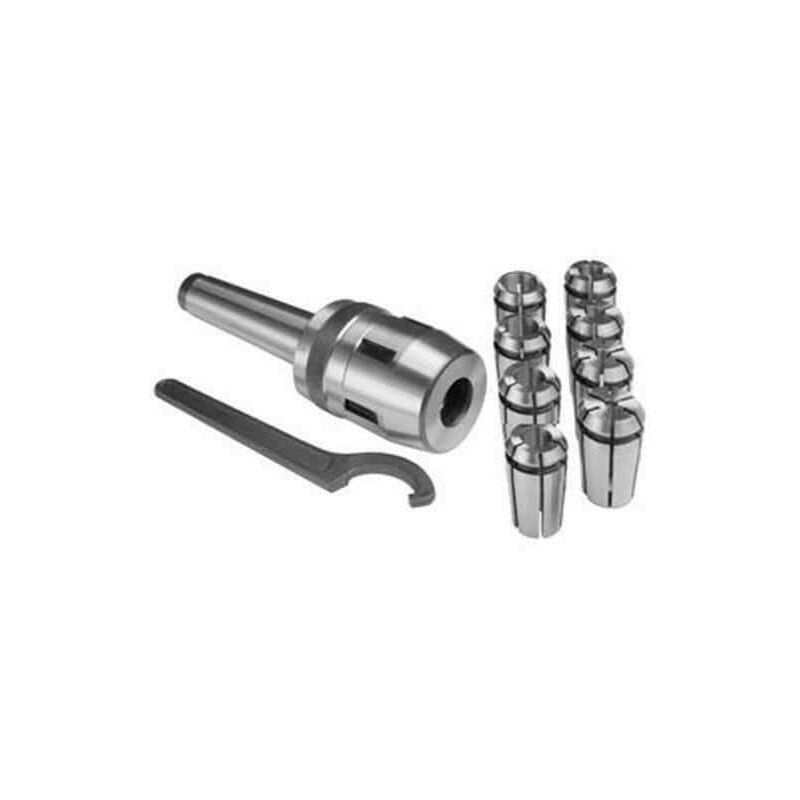 MANDRINO PORTAPINZE TORNIO FRESATRICE CM4 CON 8 PORTA PINZE CONO MORSE MT4