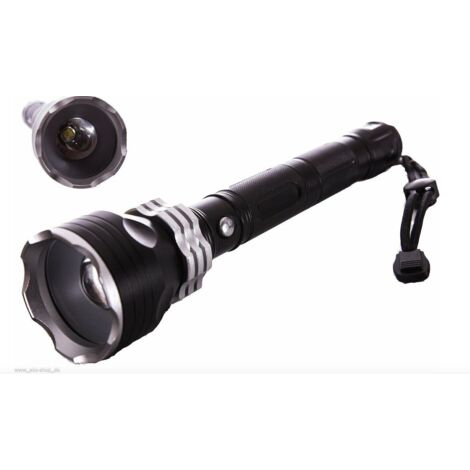 TORCIA LAMPADA TATTICA LED CREE T6 2000 LUMENS RICARICABILE CON ...