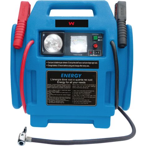 CARICABATTERIE AVVIATORE BOOSTER AWELCO ENERGY 1500 12V JUMP STARTER ...