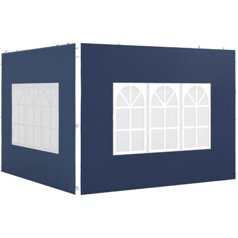 Côtés pour pavillon extérieur étanches contre pluie et vent 3x3m pack ...