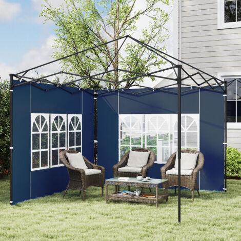 Côtés pour pavillon extérieur étanches contre pluie et vent 3x3m pack ...