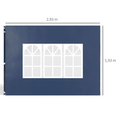 Côtés pour pavillon extérieur étanches contre pluie et vent 3x3m pack ...