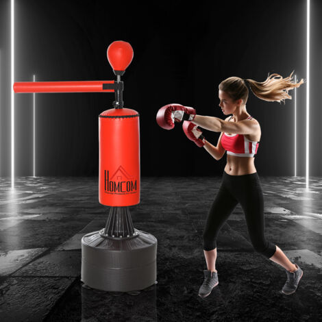 Équipement de boxe complet sac sur pied barre rotative et poire ...