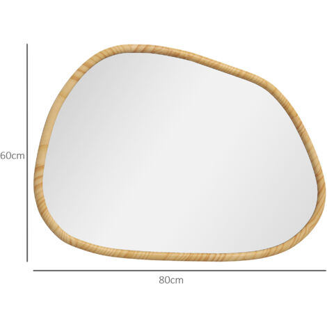Miroir rectangulaire vintage 80x60cm cadre bois massif rustique ...