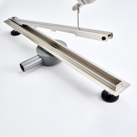 Slim Linear Shower Drain Stainless Steel 360 Rotating Wetroom Channel ...