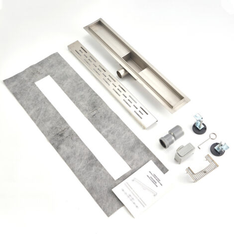 70cm Linear Shower Drain Type H Stainless Steel Wetroom Channel Gully ...