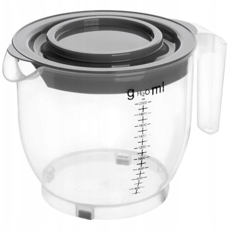 KADAX measuring cup, capacity: 2 liters, plastic measuring jug, mixing cup