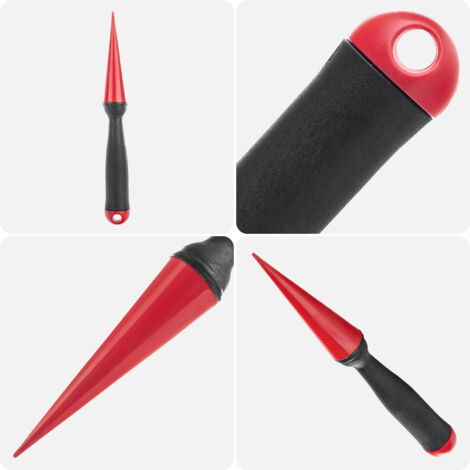 KADAX Metal Planting Aid, Planting Hole Digger with Comfortable Plastic ...